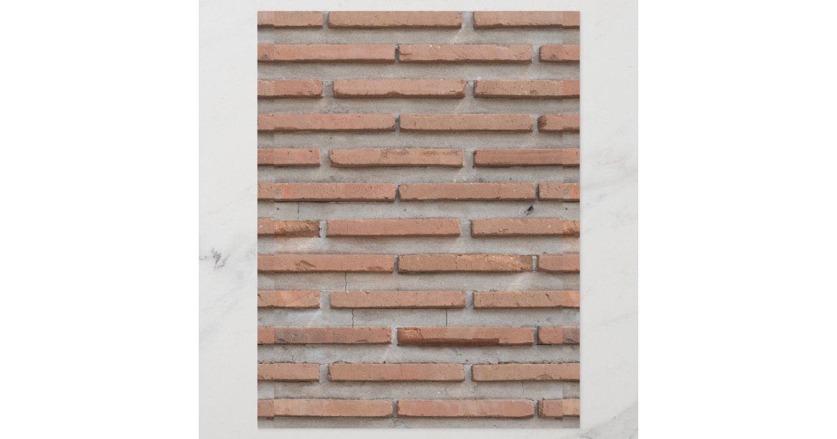 Brick wall flyer | Zazzle