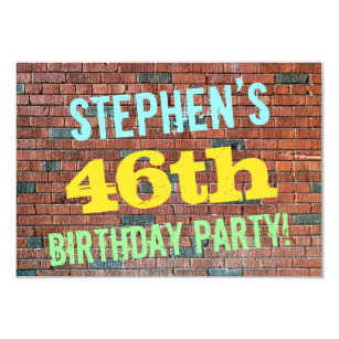 46th Birthday Invitations | Zazzle