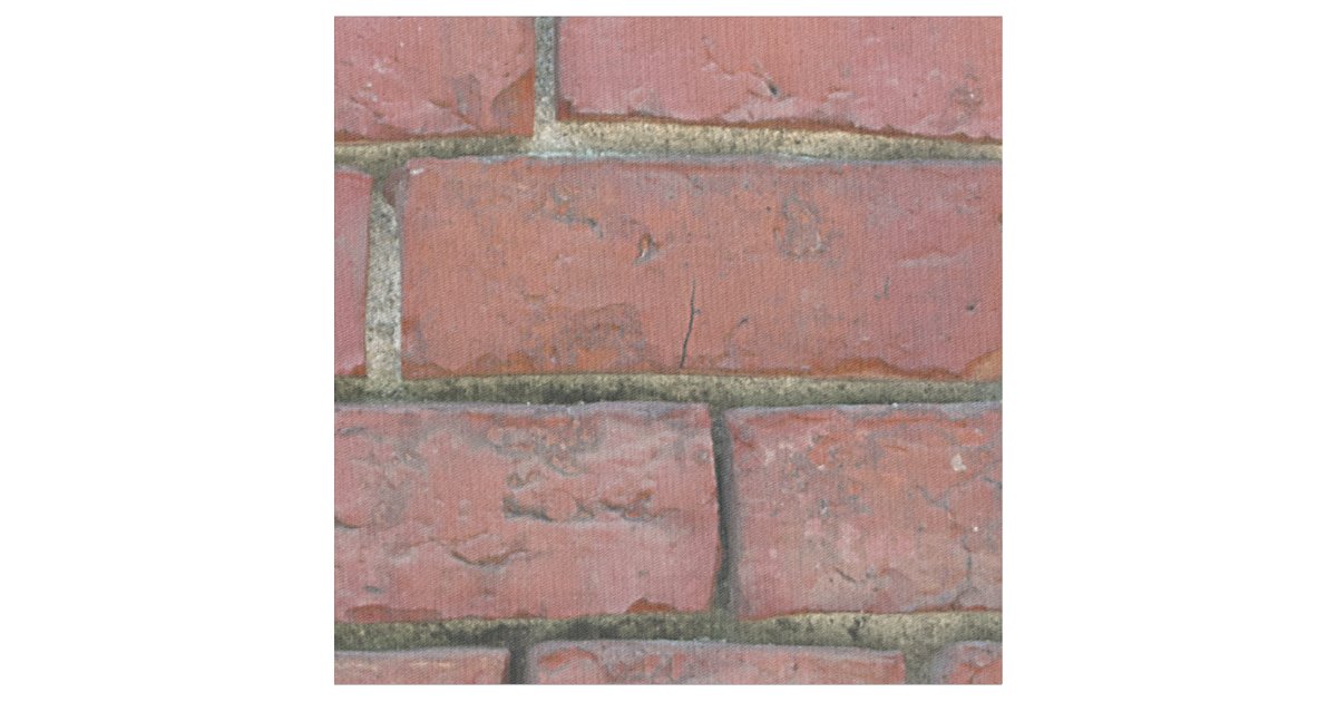 Brick Wall Pattern Fabric | Zazzle