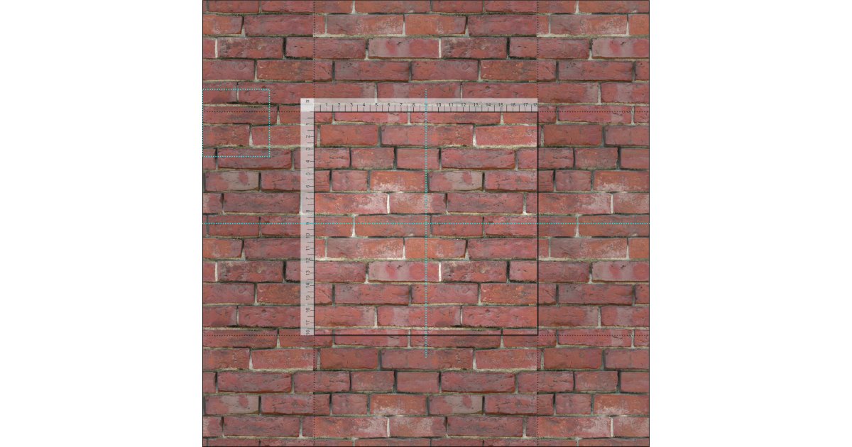Brick Wall Pattern Fabric | Zazzle