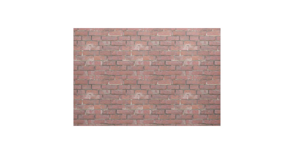 Brick Wall Pattern Fabric | Zazzle