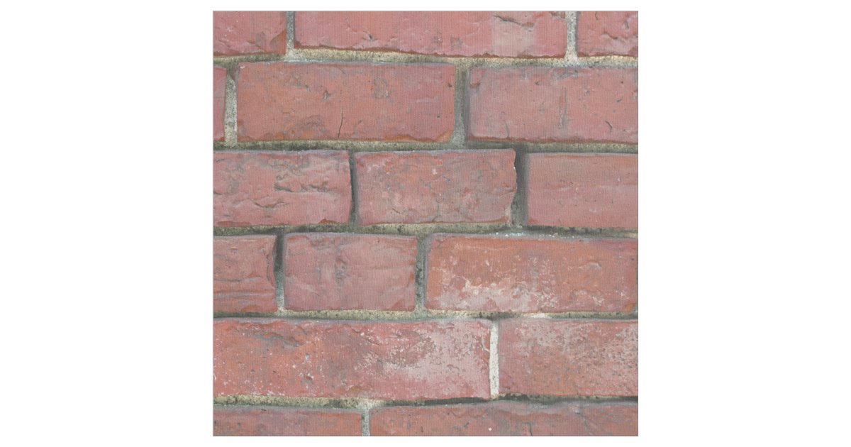 Brick Wall Pattern Fabric | Zazzle