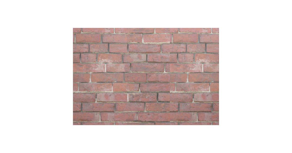 Brick Wall Pattern Fabric | Zazzle