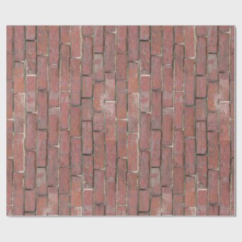 Brick Wall Pattern Wrapping Paper | Zazzle
