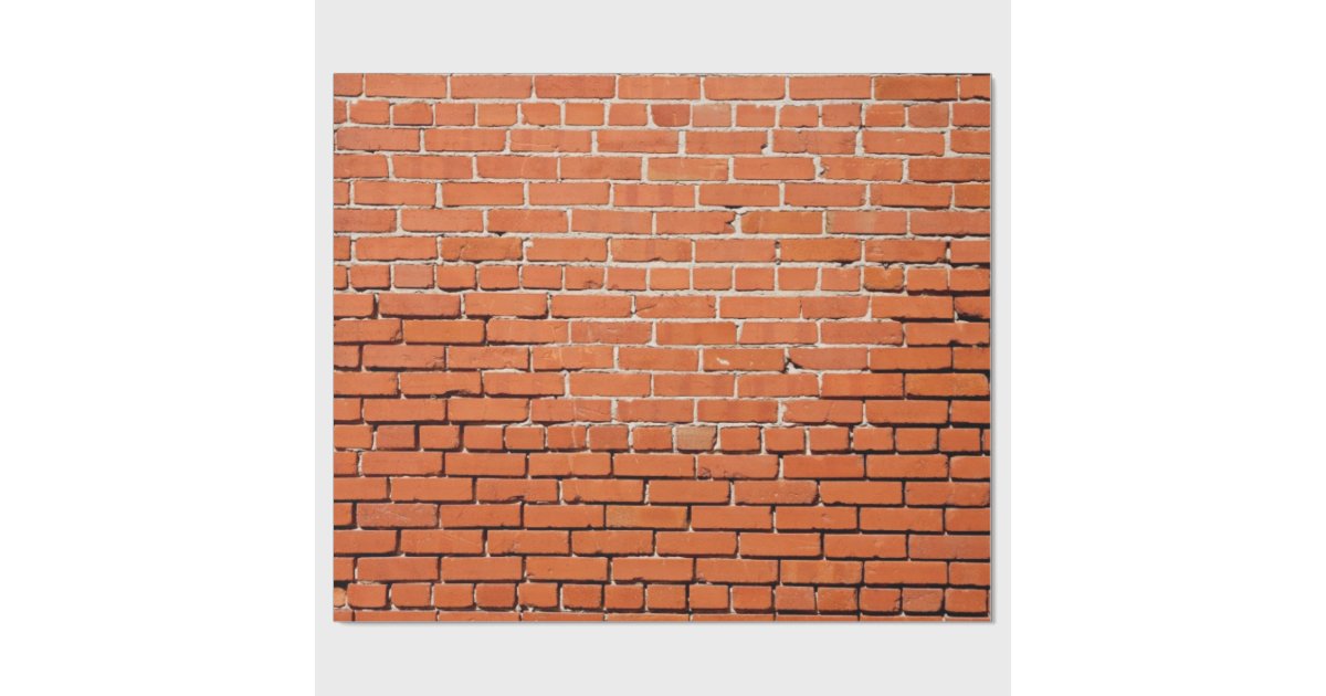 Brick Wall Wrapping Paper | Zazzle.com