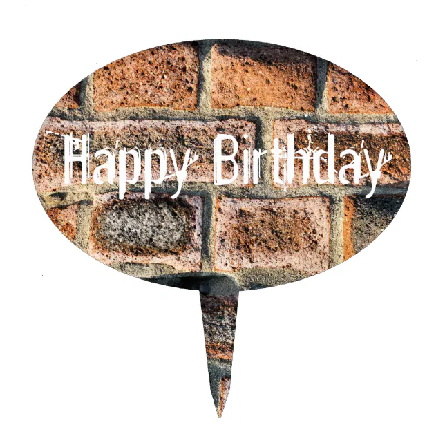 BRICKS CAKE TOPPER | Zazzle