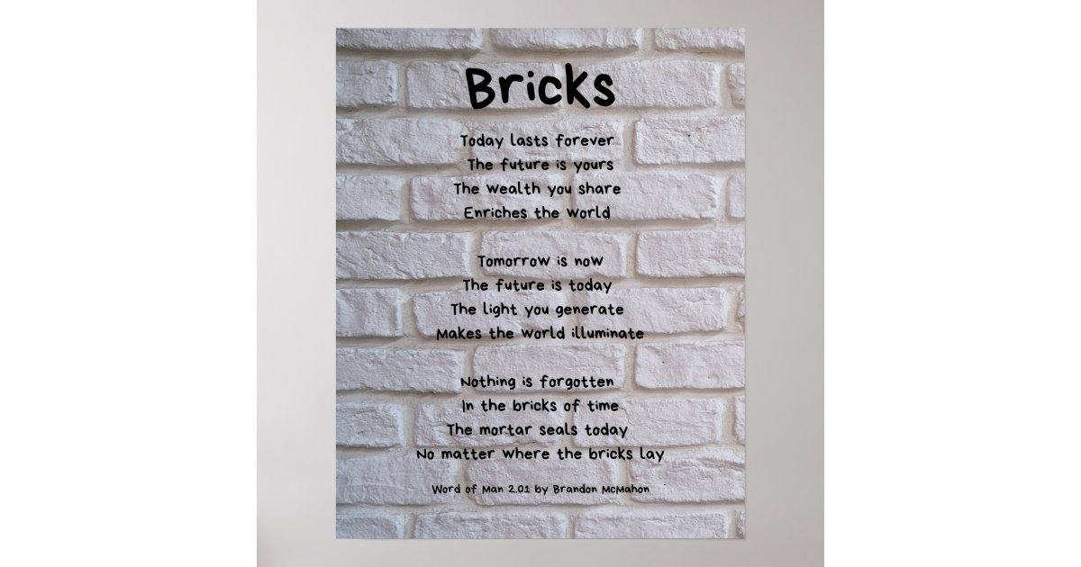 Bricks Poster | Zazzle
