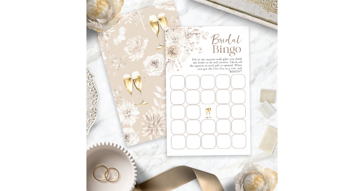 Bridal Bingo Shower Game | Zazzle