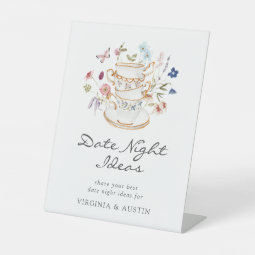 Bridal Date Night Ideas Sign | Zazzle