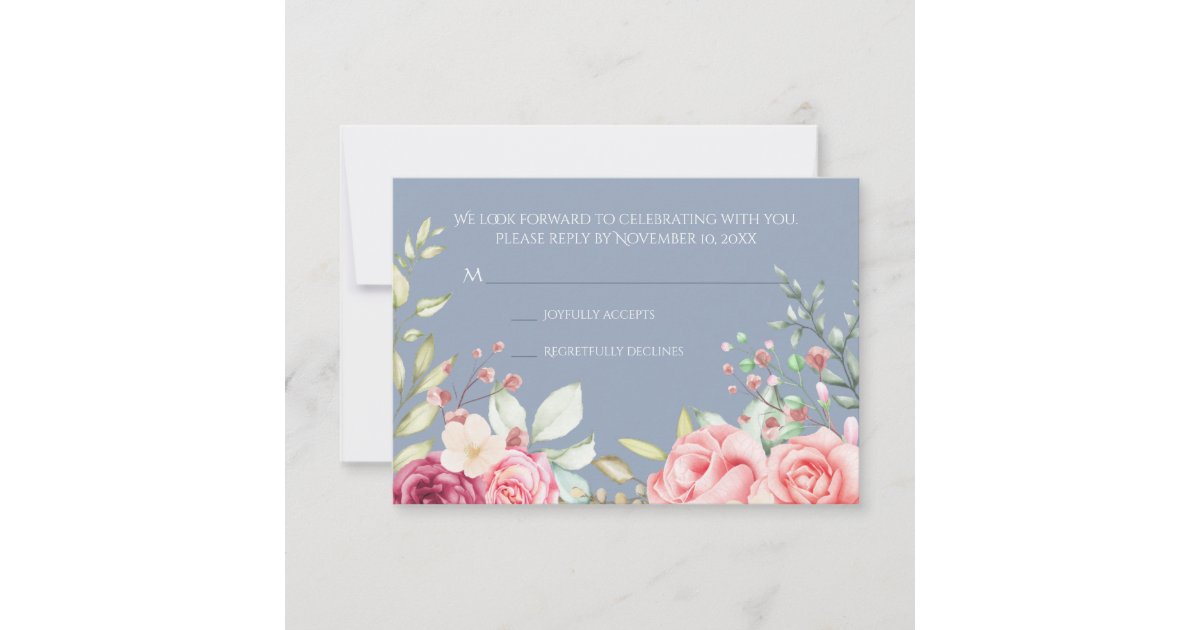 Bridal Embrace Wedding Response Card | Zazzle