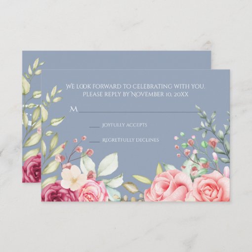 Bridal Embrace Wedding Response Card | Zazzle