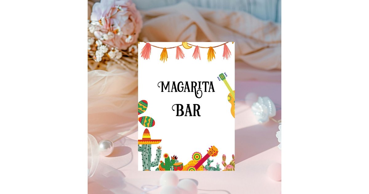 Bridal Final Fiesta Margarita Bar Sign | Zazzle