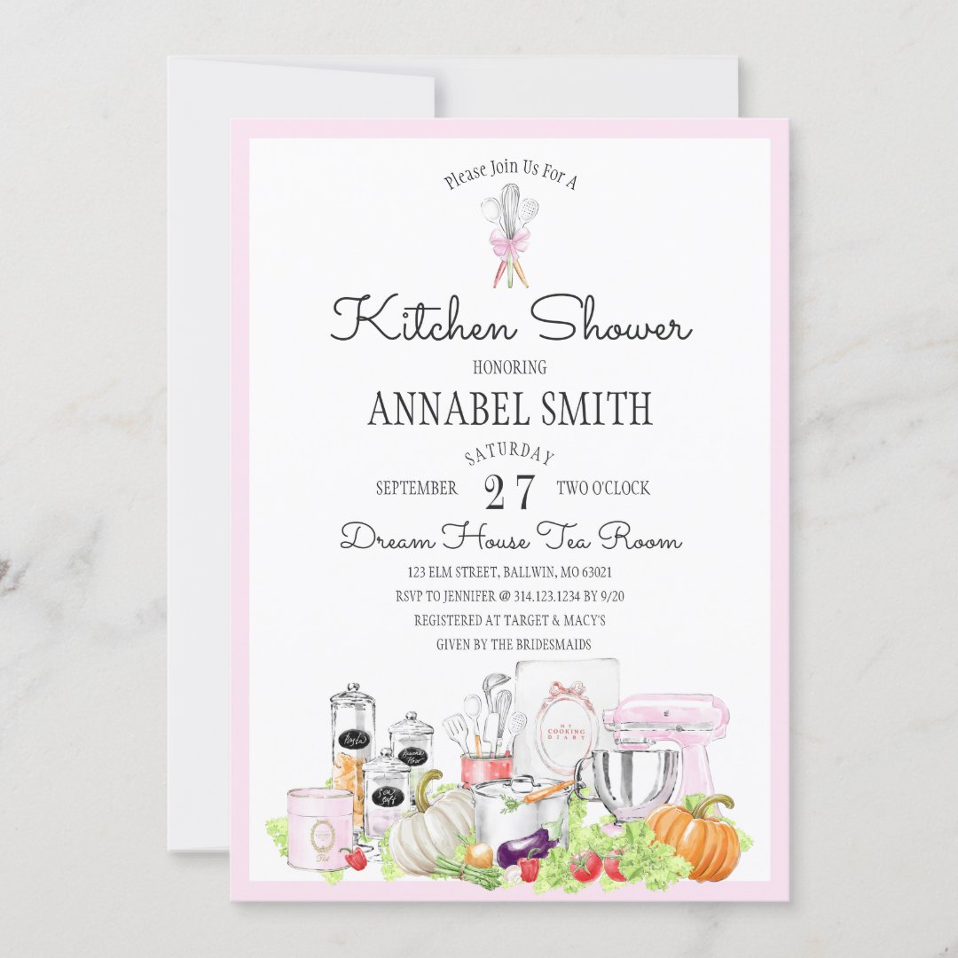 Bridal Kitchen Shower Invitation | Zazzle