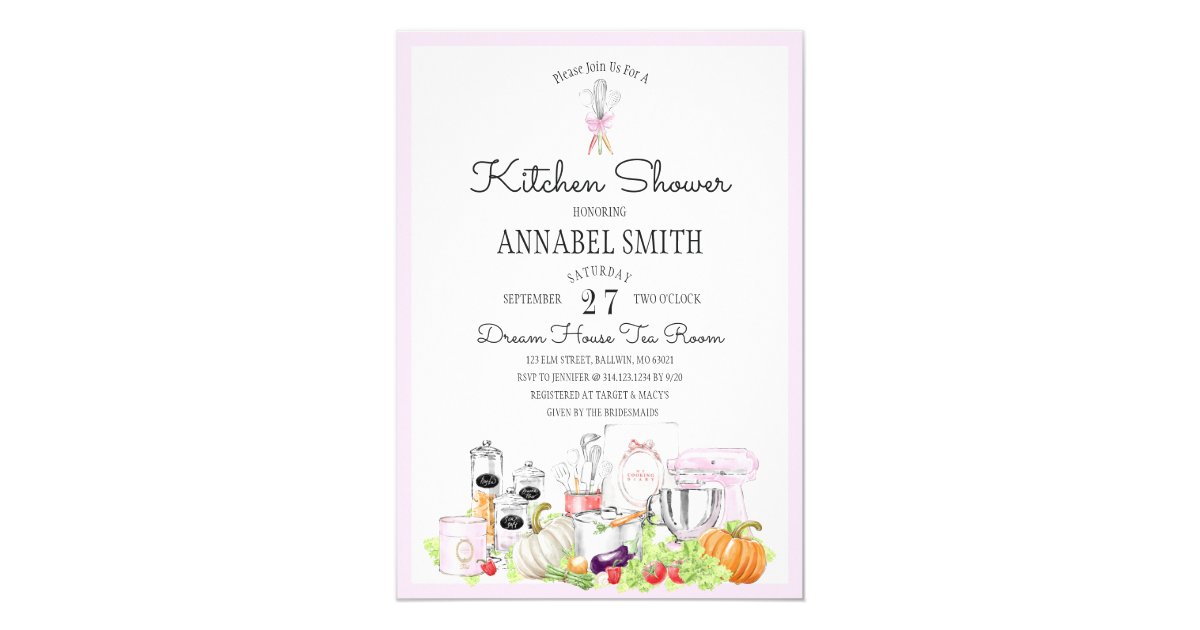 Bridal Kitchen Shower Invitation | Zazzle.com
