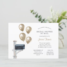 Bridal Long Distance Shower by Mail Invitation | Zazzle