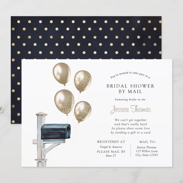 Bridal Long Distance Shower by Mail Invitation | Zazzle