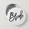 Bridal Party BRIDE Button / Pin | Zazzle