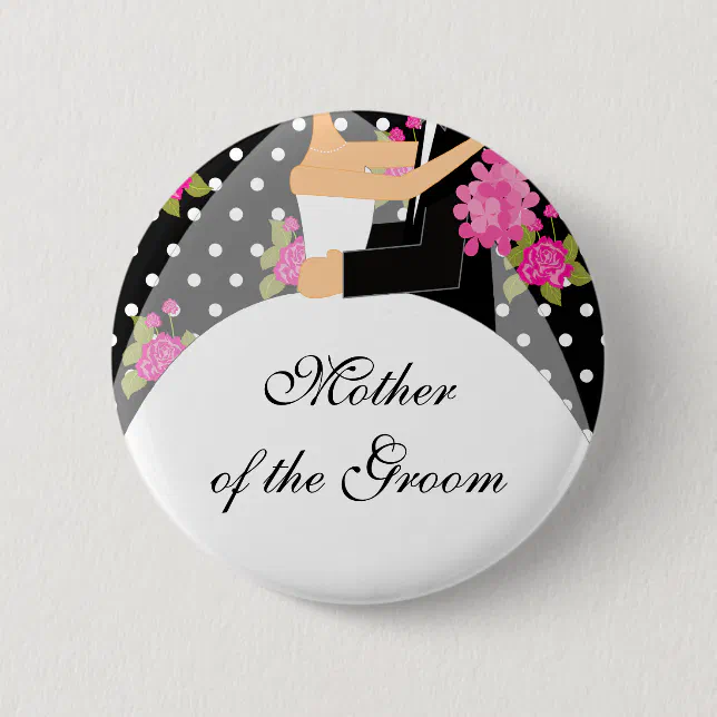 Bridal Party Mother of the Bride Button / Pin | Zazzle