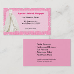 Bridal Shop Business Card | Zazzle