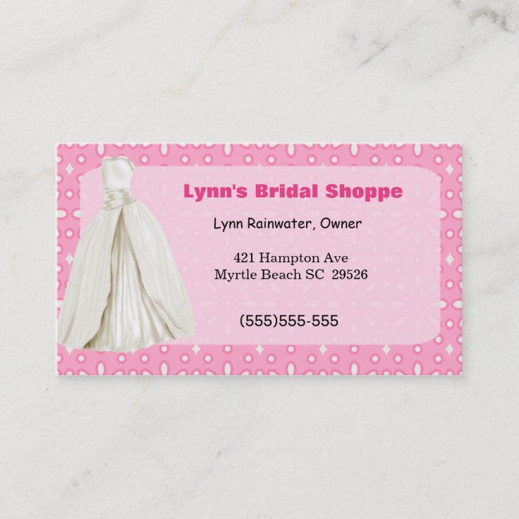 Bridal Shop Business Card | Zazzle