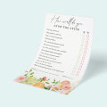 Bridal Shower Game Know the Bride Citrus floral Flyer | Zazzle