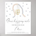 Bridal Shower Guess How Many Corks Poster | Zazzle