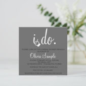 Bridal Shower I do Invitation | Zazzle