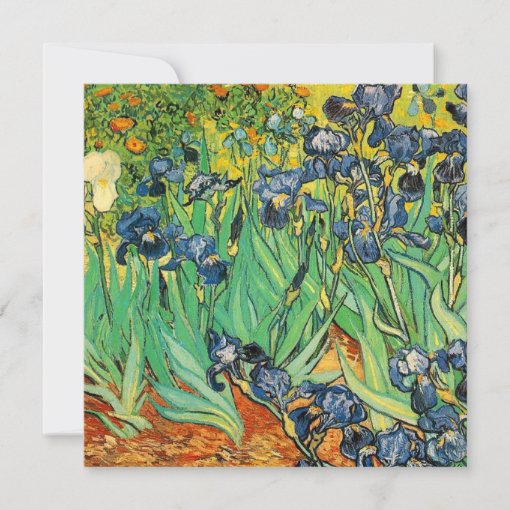 Bridal shower invitation, Vincent van Gogh,Irises Invitation | Zazzle