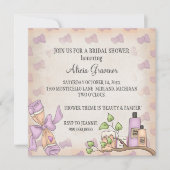 Bridal Shower Invitations (Beauty & Pamper Theme) | Zazzle
