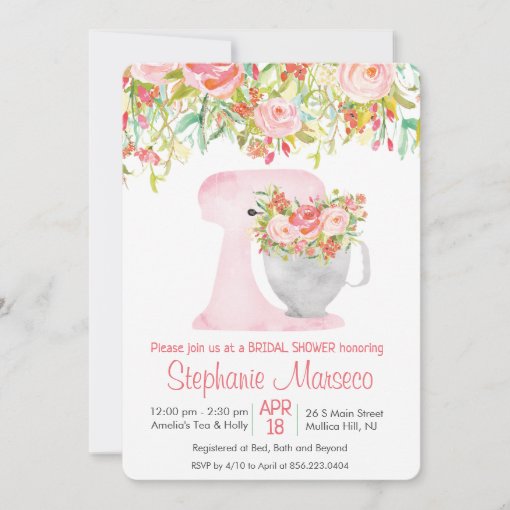 Bridal Shower Kitchen Tea Invitation | Zazzle