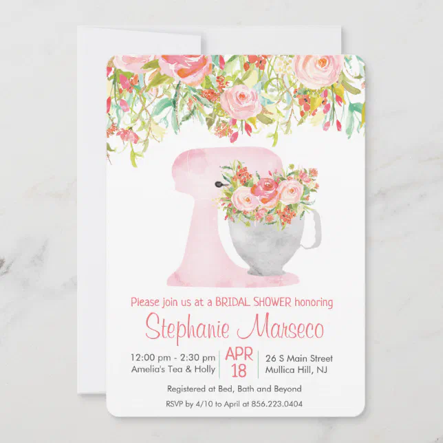 Bridal Shower Kitchen Tea Invitation | Zazzle