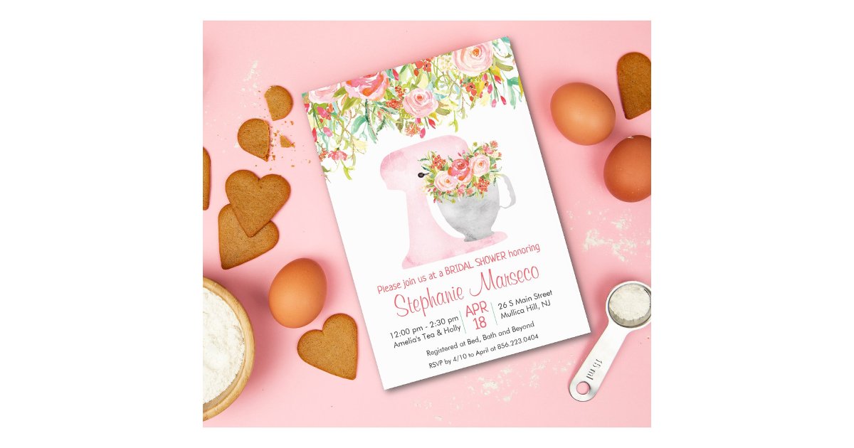 Bridal Shower Kitchen Tea Invitation | Zazzle
