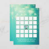 Bridal Shower Modern Diamond Ring Bingo Cards | Zazzle