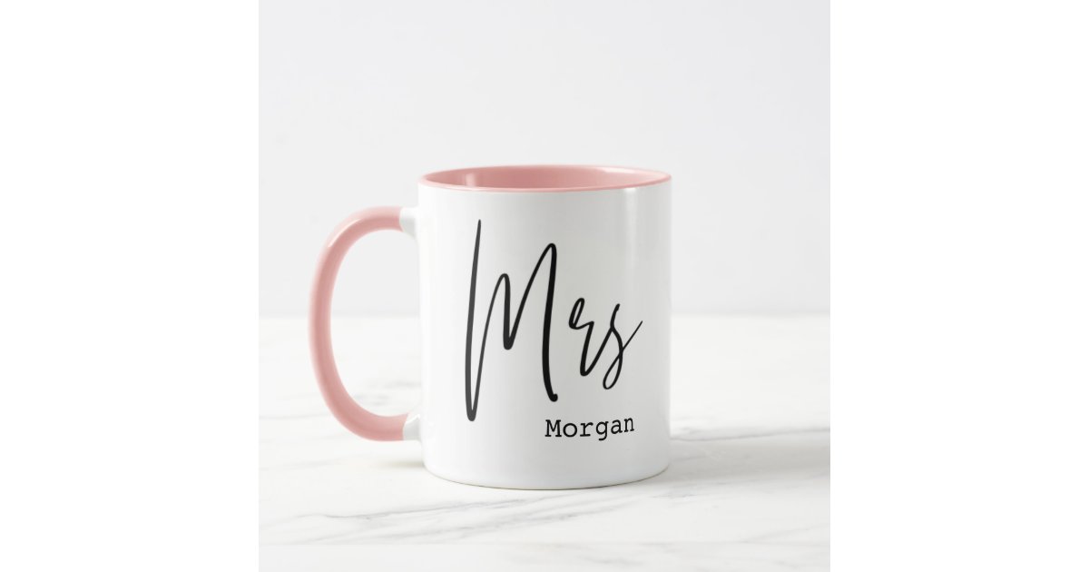 Bridal Shower Mrs⎥ Personalized Mug | Zazzle