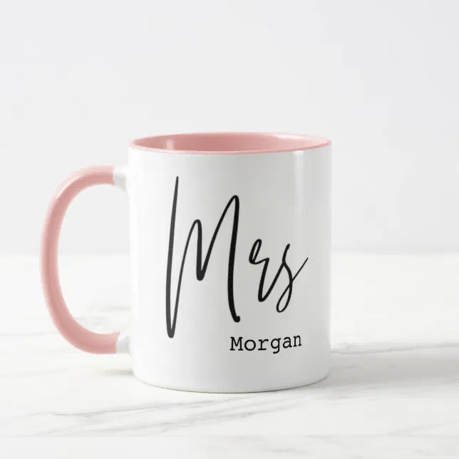 Bridal Shower Mrs⎥ Personalized Mug | Zazzle