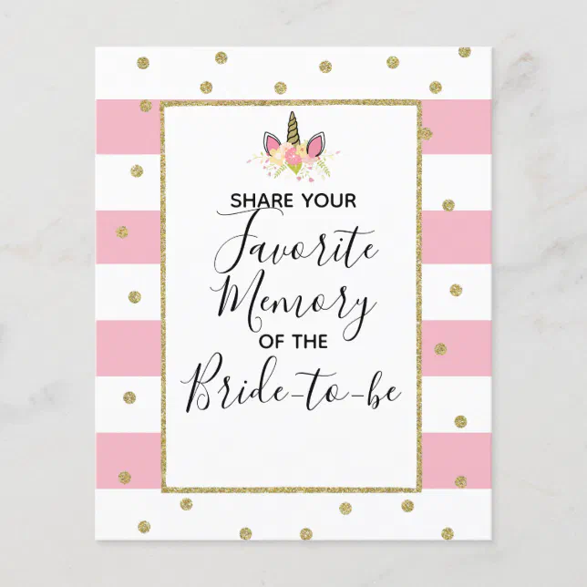 Bridal shower party game favorite memory wedding | Zazzle