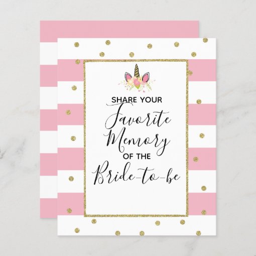 Bridal shower party game favorite memory wedding | Zazzle