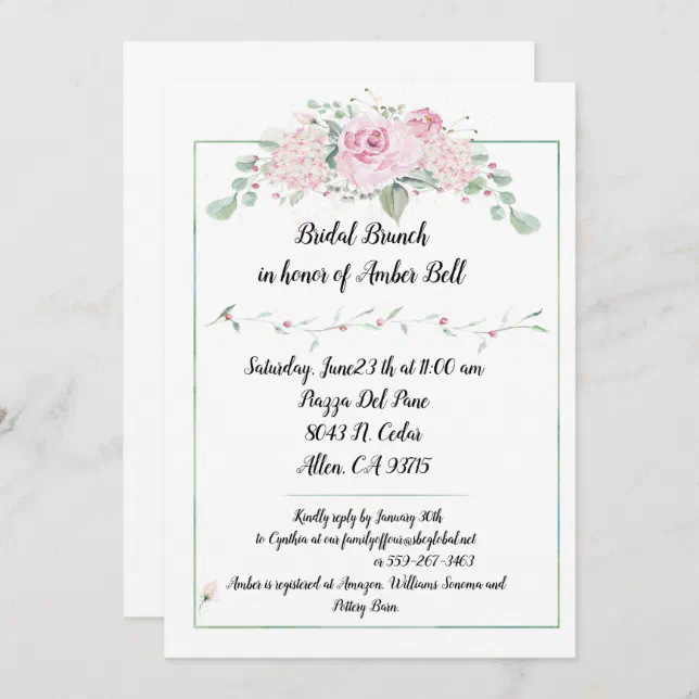 Bridal Shower / Party Invatation Invitation | Zazzle