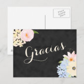 bridal shower thank you note in Spanish Invitation Postcard | Zazzle