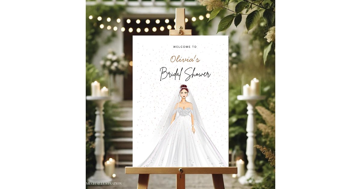 bridal shower, welcom sign | Zazzle