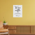 Bridal Shower Wine Raffle Game Sign | Zazzle