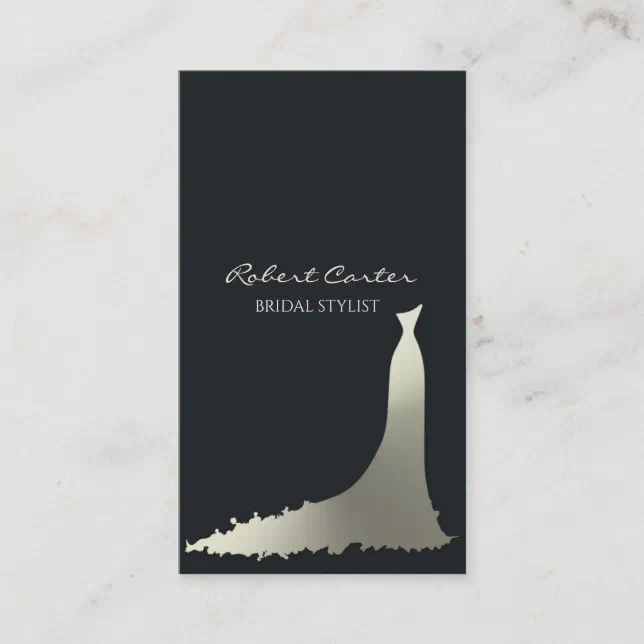 Bridal Stylist Fashion House Dress Salon Business Card | Zazzle