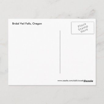 Bridal Veil Falls Oregon Waterfall Postcard | Zazzle