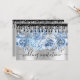 Bridal Wedding Glitter Drips Blue Silver Gray Invi Invitation | Zazzle