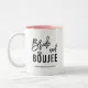 Bride and Boujee Bachelorette Bride To Be Two-Tone Coffee Mug | Zazzle