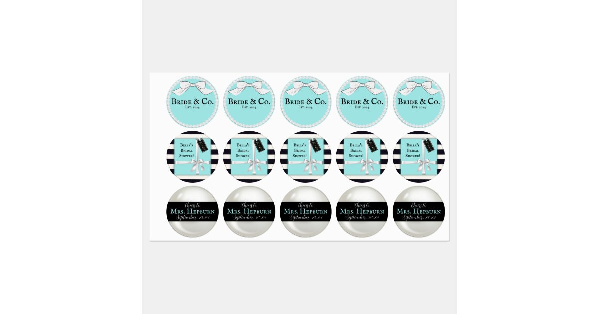 Bride and Co Stickers/labels for Bridal Shower! Labels | Zazzle