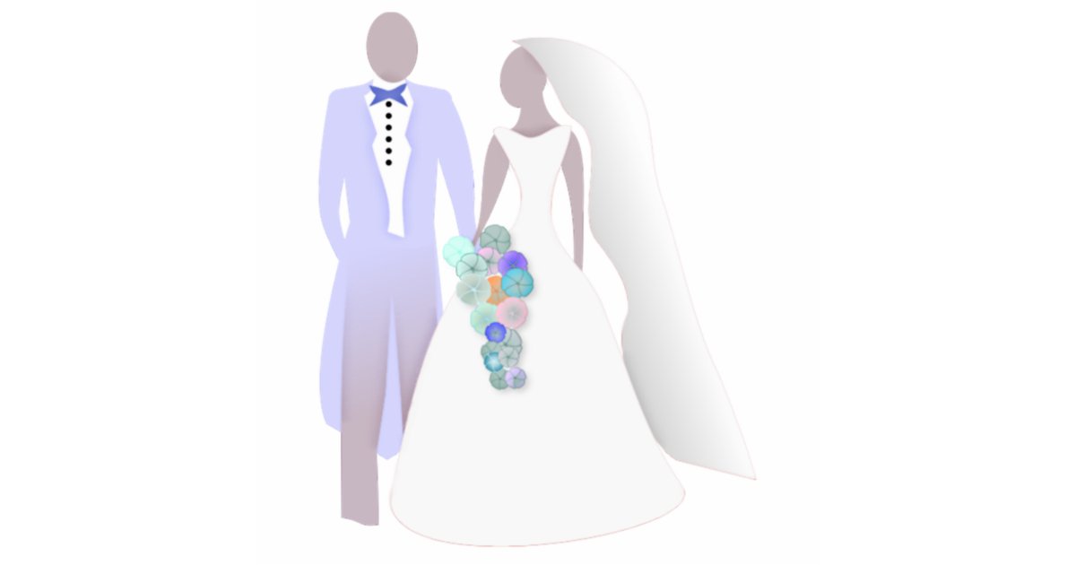 Bride and Groom Cutout | Zazzle