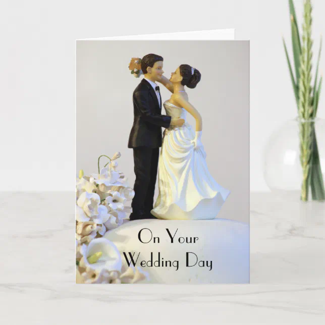 Bride and Groom Wedding Card | Zazzle