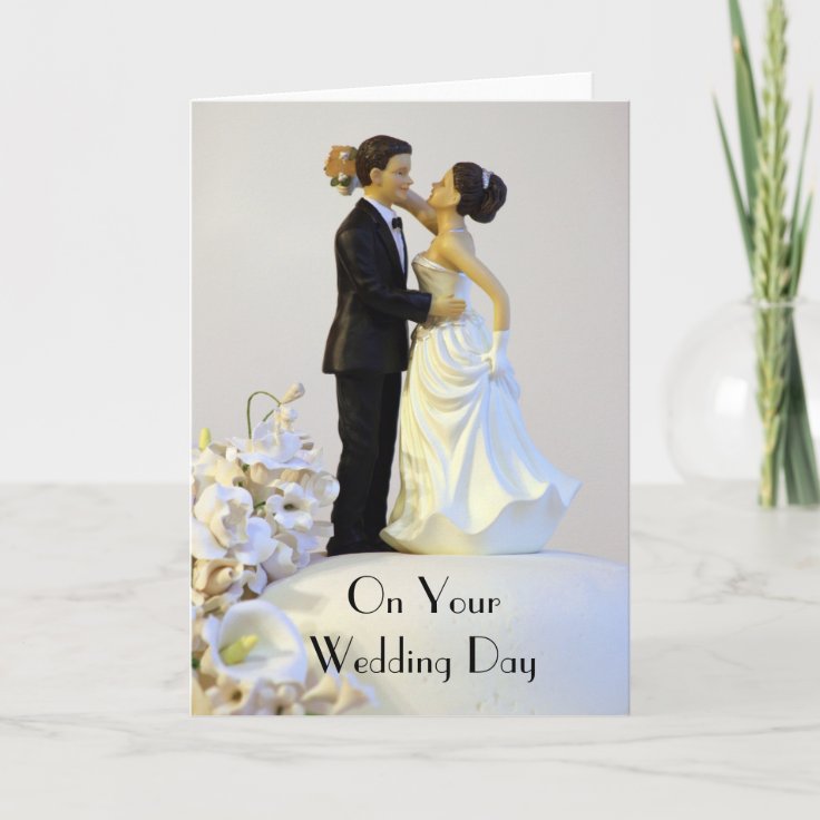 Bride and Groom Wedding Card | Zazzle