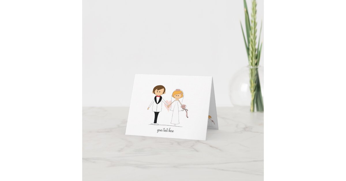 Bride and Groom Wedding Cards | Zazzle.com